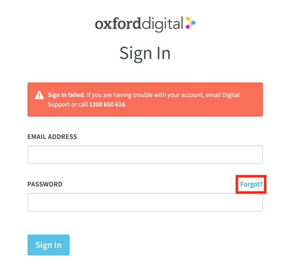 How do I access Oxford Digital from inside ReadCloud?