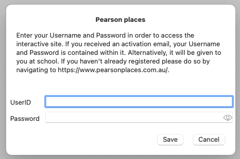 How do I log in to Pearson Places?