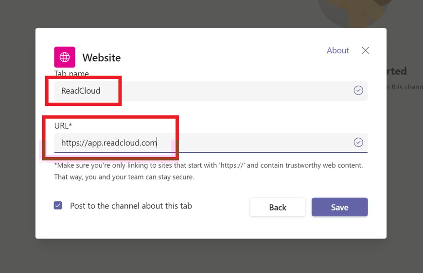 How to use Microsoft Teams with ReadCloud
