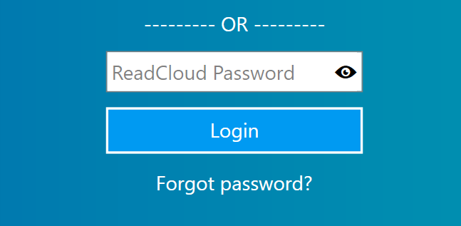 How do I log in to ReadCloud?