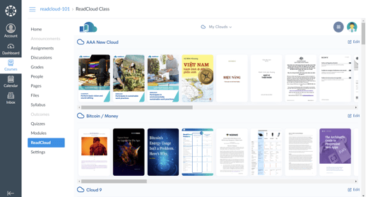 Accessing ReadCloud from Canvas