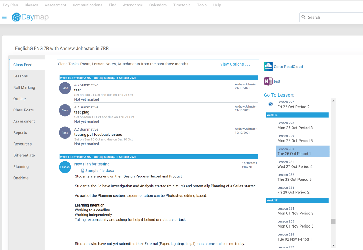 Accessing ReadCloud from my Daymap LMS