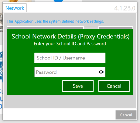 How to configure your schools proxy settings